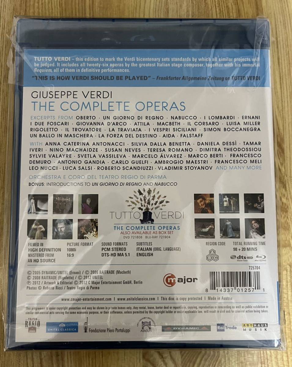 Yahoo!オークション - 240【DVD】 TUTTO VERDI / THE COMPLETE OPERAS