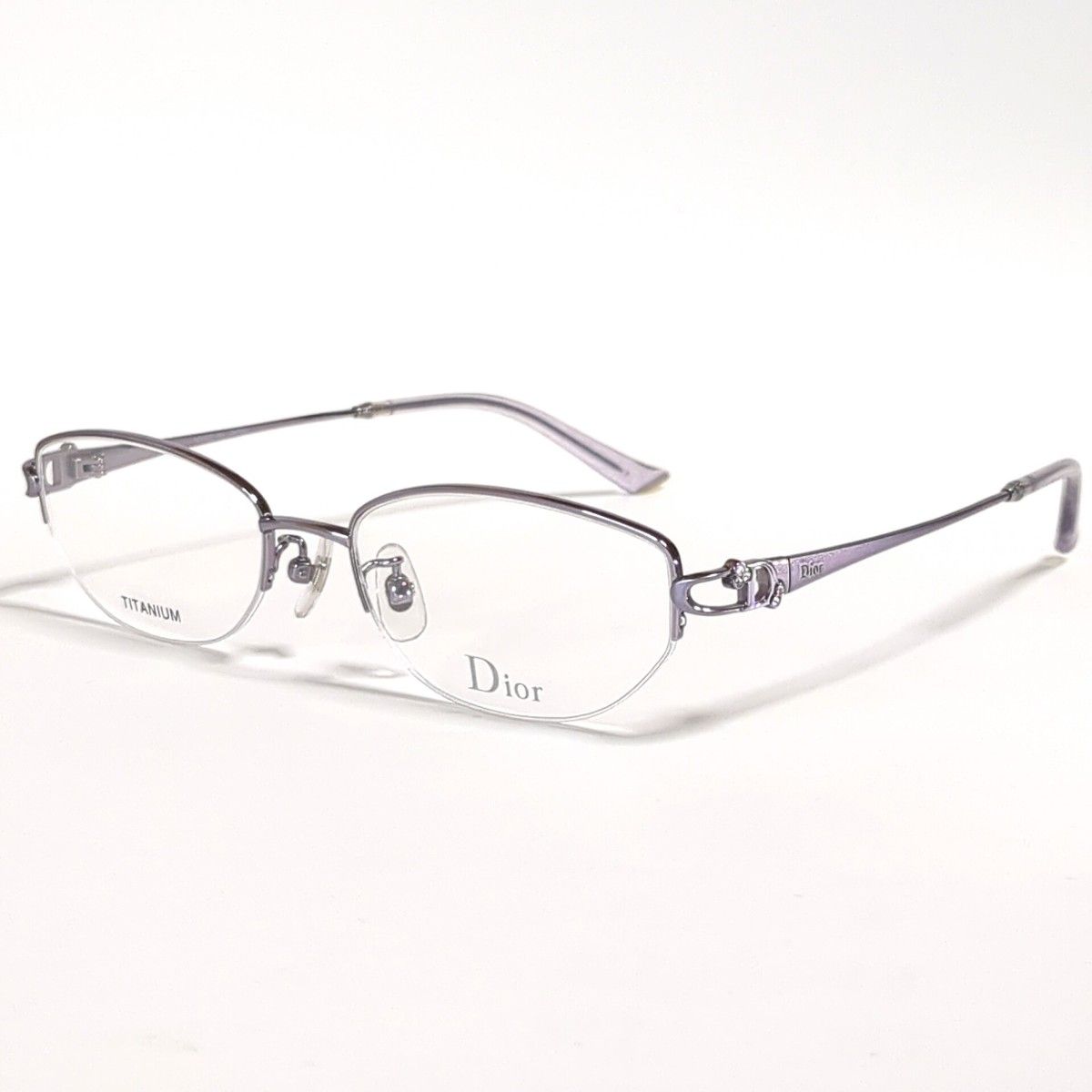 Christian Dior メガネフレーム ハーフリム CD-7672J|Yahoo Christian Dior メガネフレーム ハーフリム CD-7672J|Yahoo