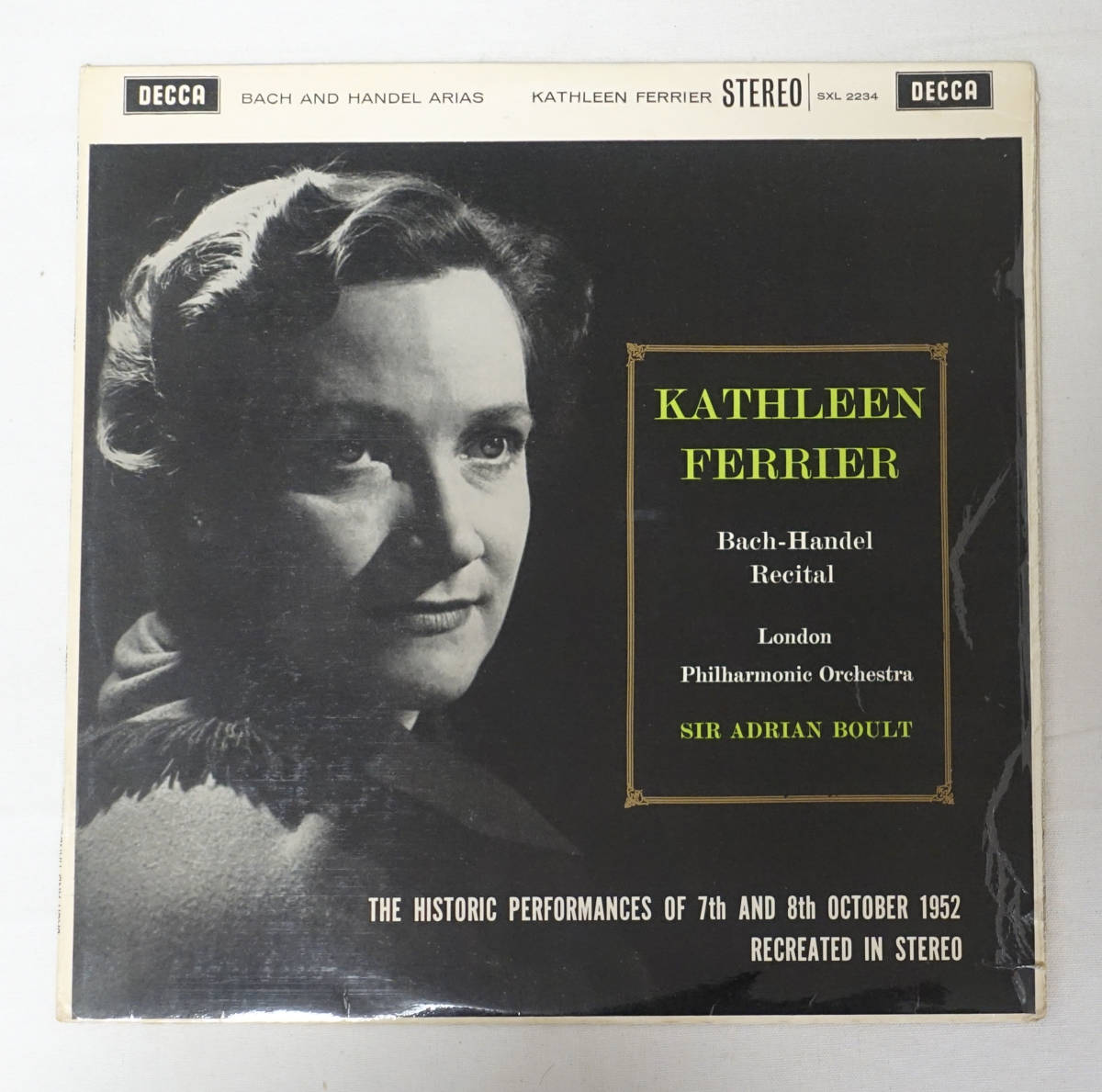 Yahoo!オークション - 英DECCA SXL 2234 WBg キャスリーン・フェリアの...