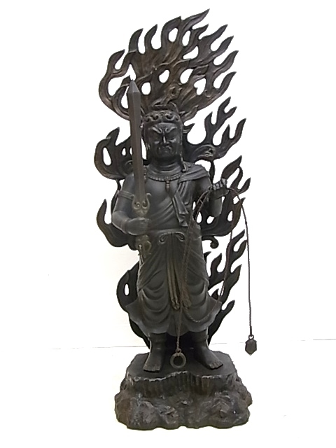 Yahoo!オークション - e10517 不動明王 銅像 旭峰/宗宏作 H98cm 約26kg