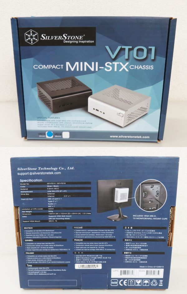Yahoo!オークション - Z242 Silver Stone Mini-STXケース SST-VT01S 現...