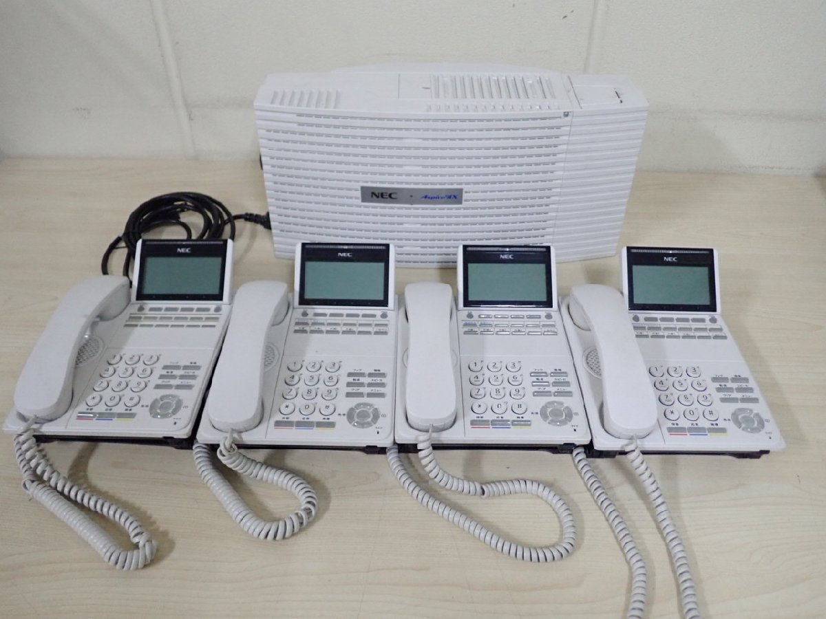 代購代標第一品牌－樂淘letao－NEC ビジネスフォン Aspire WX 主装置 電話機 DTK-12D-1D 4台 セット