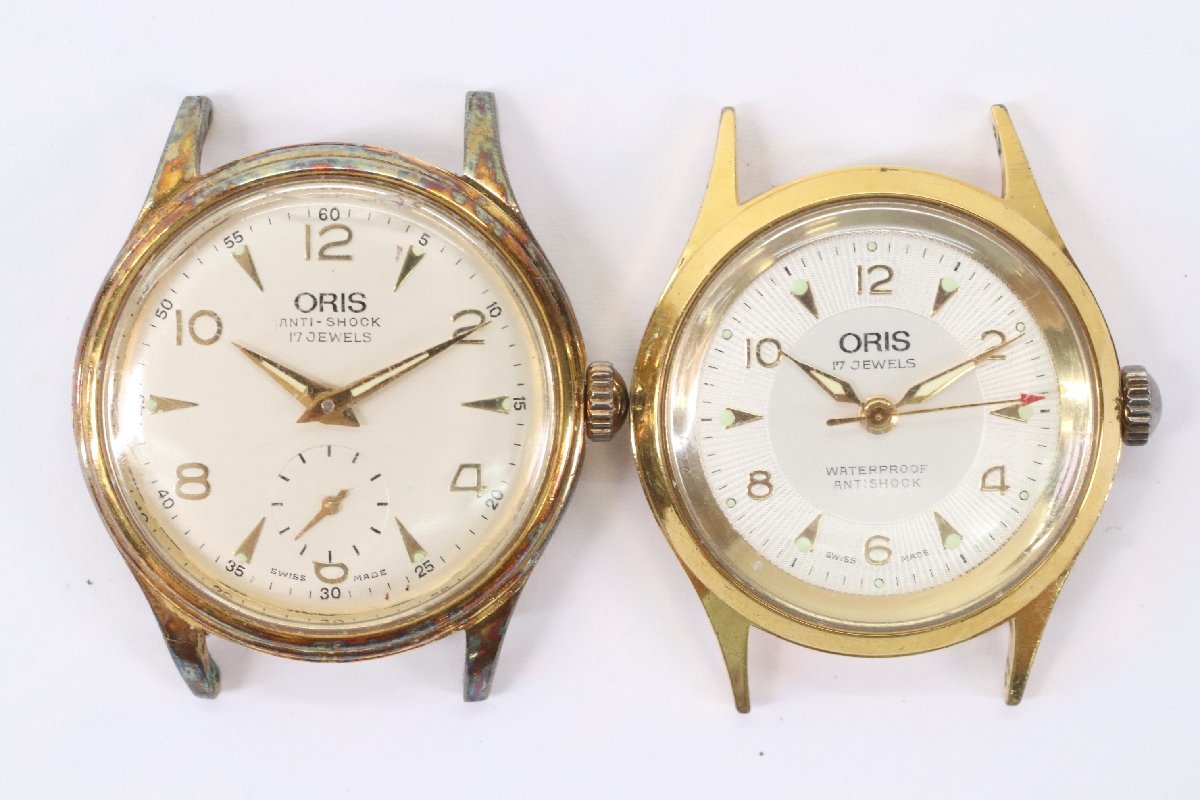 Yahoo!オークション - 【2点】ORIS オリス 7312 7305 手巻き メンズ レ...