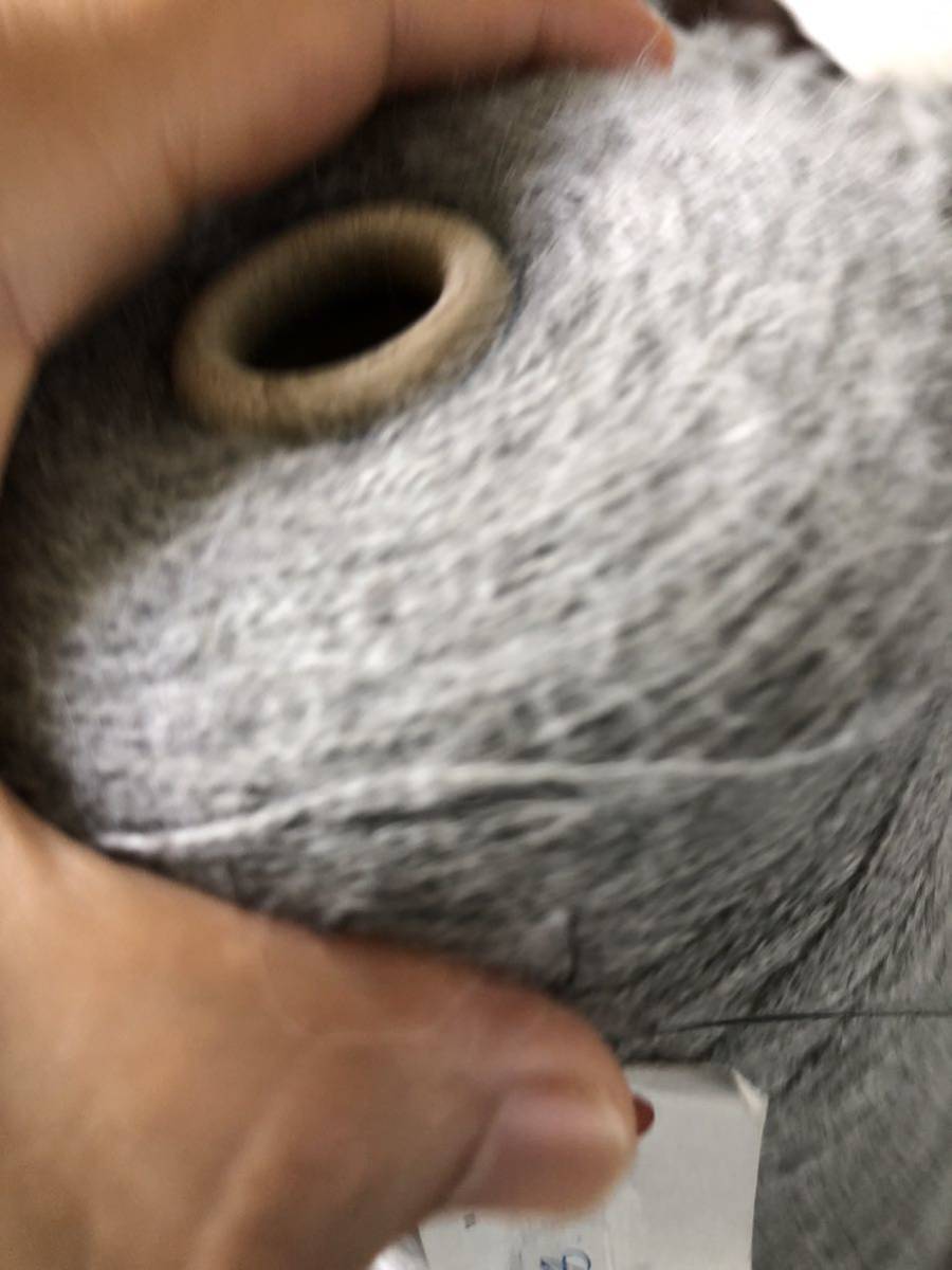 代購代標第一品牌－樂淘letao－貴重!高級ベビーアルパカ100％ 番手2/16【8183 シルバーグレー霜降】 約0.5kg