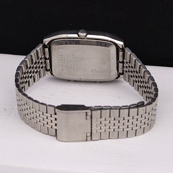 Yahoo!オークション - 1円 セイコー QZ H557-510A ダークグレー文字盤 ...