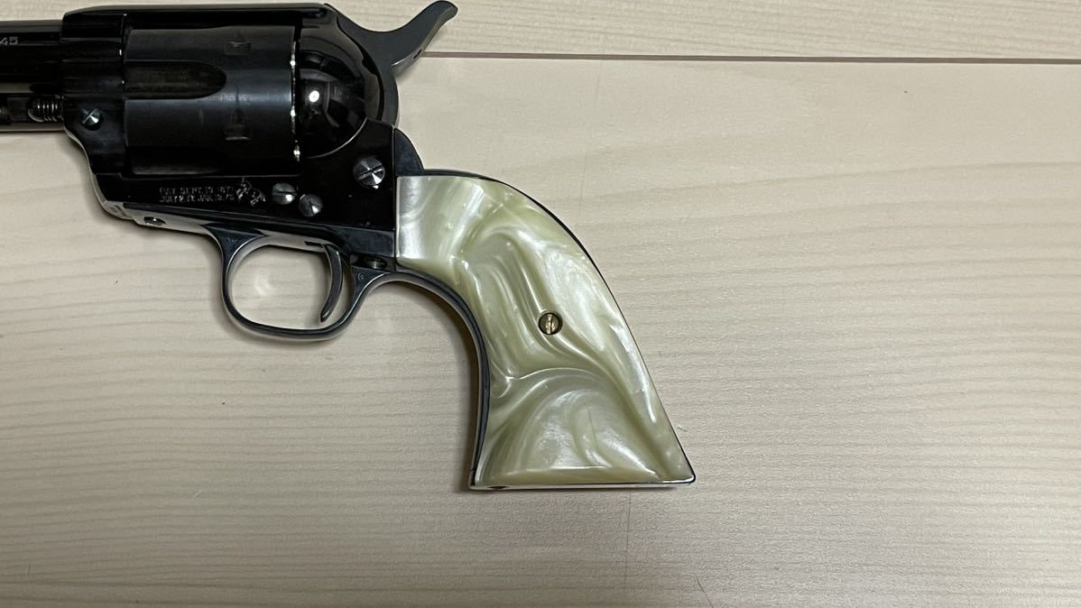 Yahoo!オークション - 実物 AJAX製 ホワイトパール SAA グリップ シン...