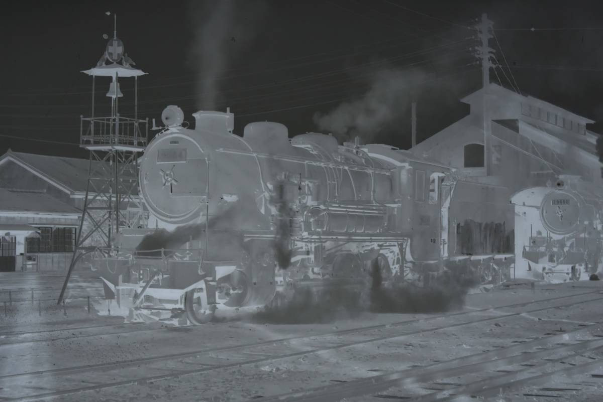 Yahoo!オークション - 譲渡ネガ 9684＝昭和40年代のSL モノクロ35mm1...