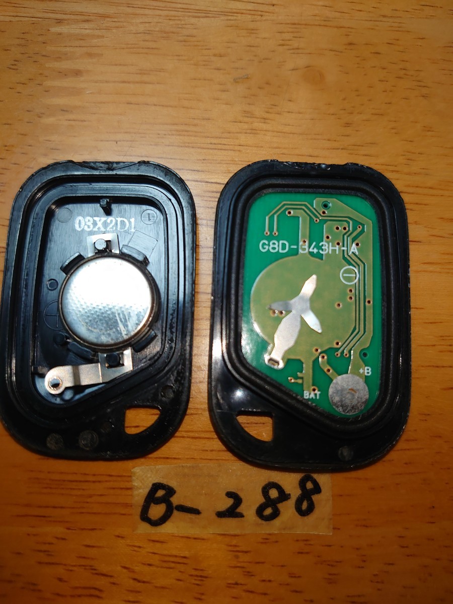 B-288 HONDA ホンダ純正 HM1 HM2 バモス GB1 GB2 モビリオ GD1 GD3 フィット G8D-343H-A 1ボタン キーレス リモコン 送料210円(ホンダ用 ...
