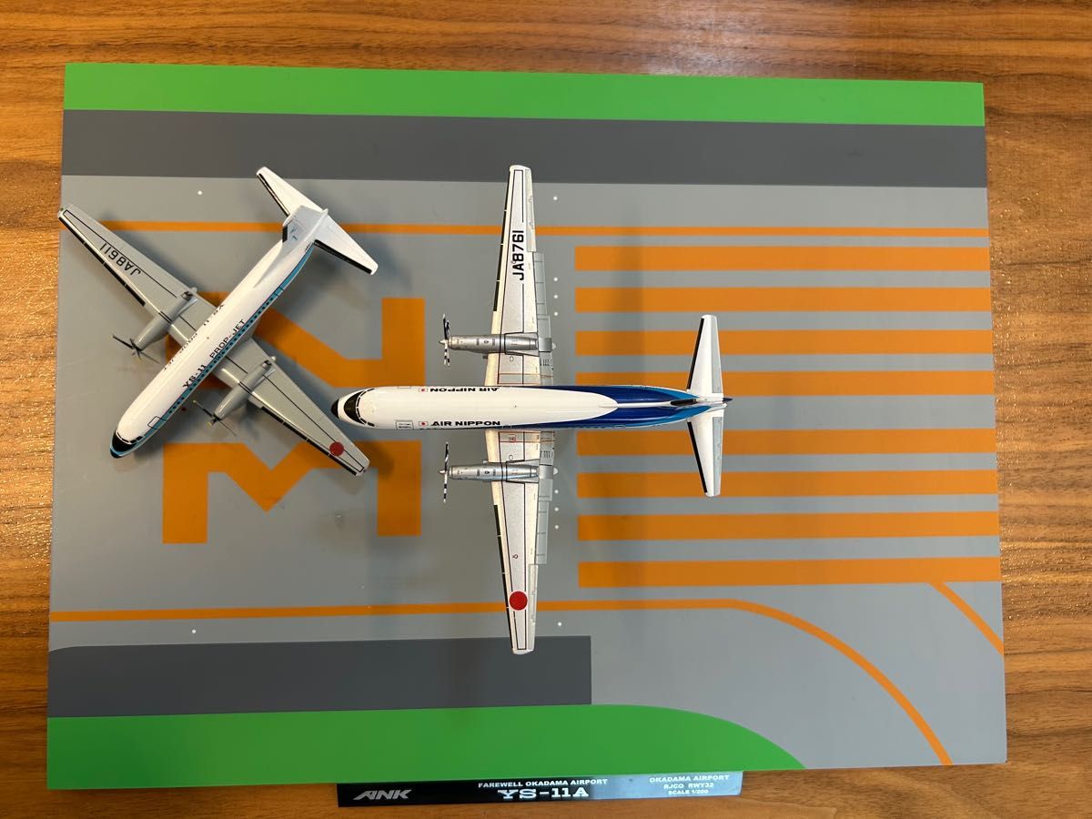 ダイキャスト YS-11 1/200 2機セット 全日空商事 ANK さよならYS ダイキャスト YS-11 1/200 2機セット 全日空商事 ANK さよならYS