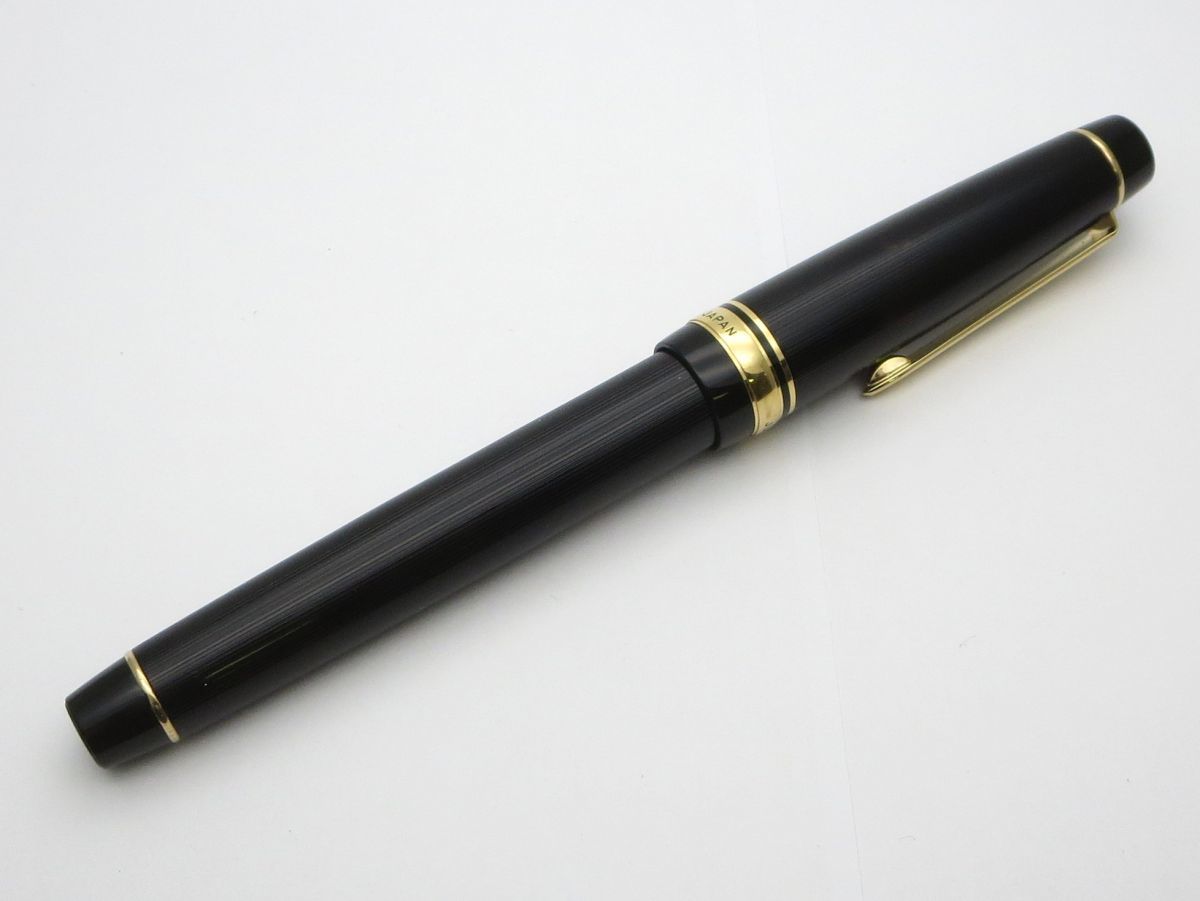代購代標第一品牌－樂淘letao－1000円スタート 万年筆 PILOT パイロット JUSTUS95 ジャスタス ペン先14K 585 F刻印 ブラック×ゴールド 文房具 筆記用具 9 E60055