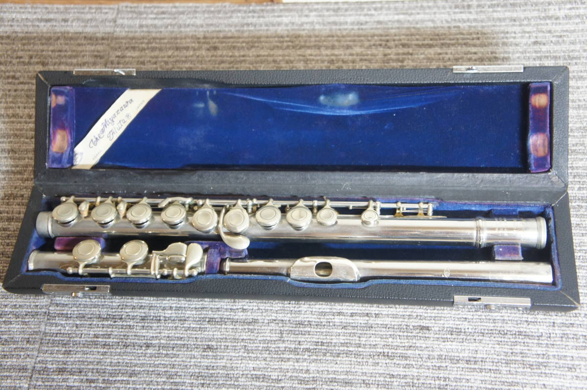 Yahoo!オークション - Miyazawa Flute MS-70 フルート ハードケース付...
