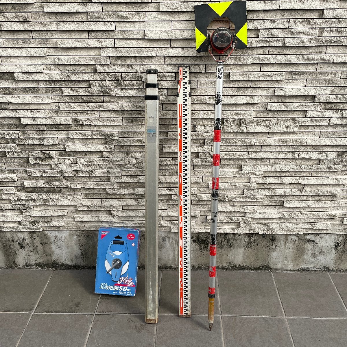 Yahoo!オークション - SOKKISHA ソキア ST6 反射プリズム スタッフ 2本...