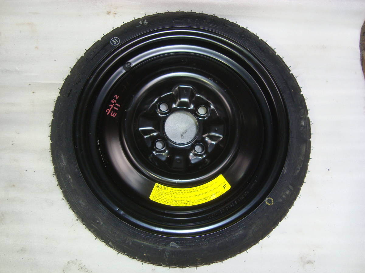 Yahoo!オークション - 2252 ノート E11 スペアタイヤ テンパータイヤ ...