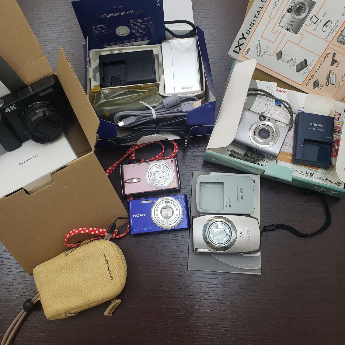 Yahoo!オークション - #6638A カメラ デジカメおまとめ 6点 Canon/SONY...