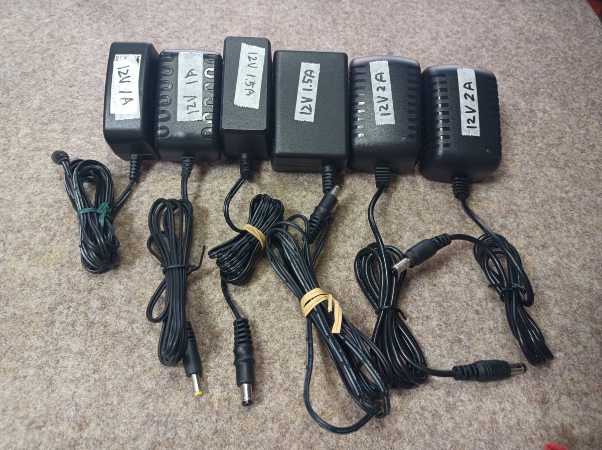 代購代標第一品牌－樂淘letao－ACアダプター 12V 2A*2、1.5A*2、1A*2 合計6個 管理1