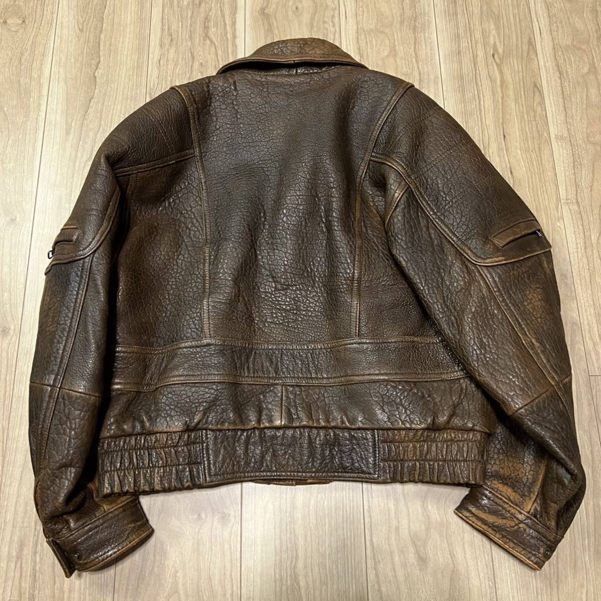 高級 Wind Armor ウィンドアーマー 革ジャン レザージャケット ライダース ニチワレザー メンズ 本革 羊革 ラムレザー NICHIWA R-5157(Sサイズ)｜売買された ...