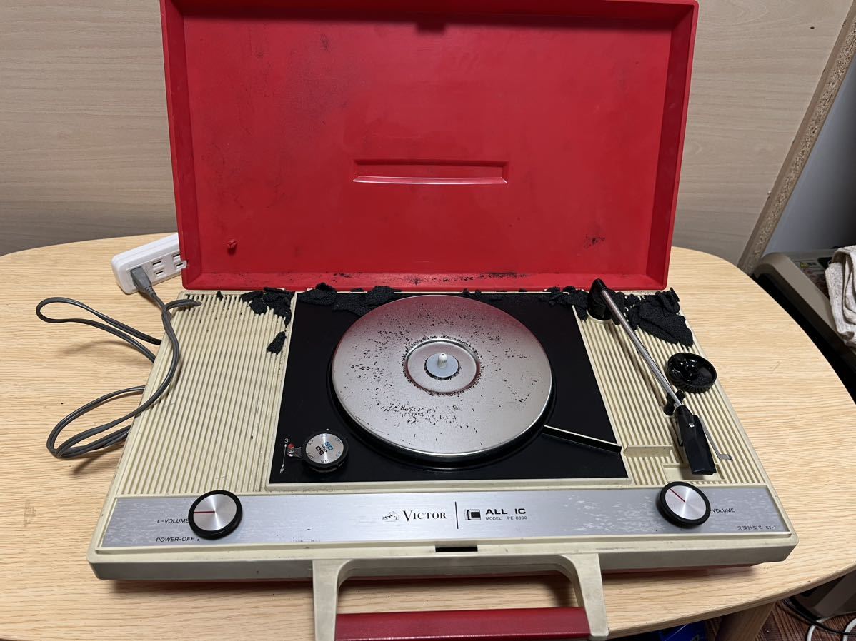 Yahoo!オークション - ビクター VICTOR MODEL PE-8300 ポータブル レコ...