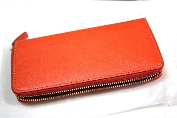 送料込み SOMES SADDLE ソメスサドル 長財布 オレンジ色 送料込み SOMES SADDLE ソメスサドル 長財布 オレンジ色