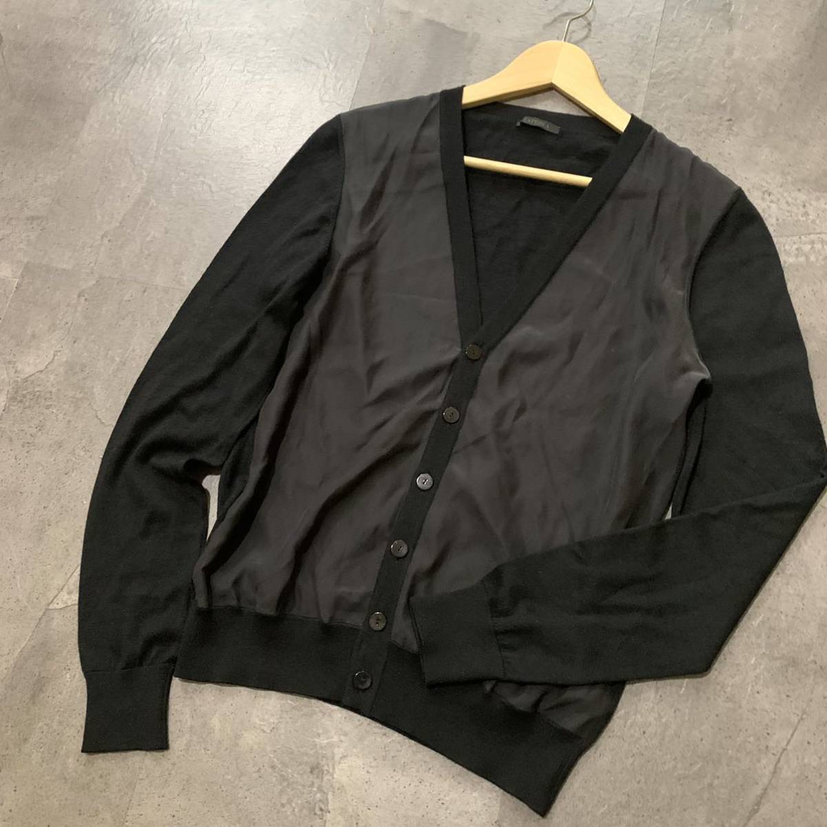 代購代標第一品牌－樂淘letao－HH ☆美品/ 高級ラグジュアリー服 'イタリア製' LA PERLA ラペルラ 異素材切替 ニットカーディガン size:S メンズ 上着 トップス 紳士服