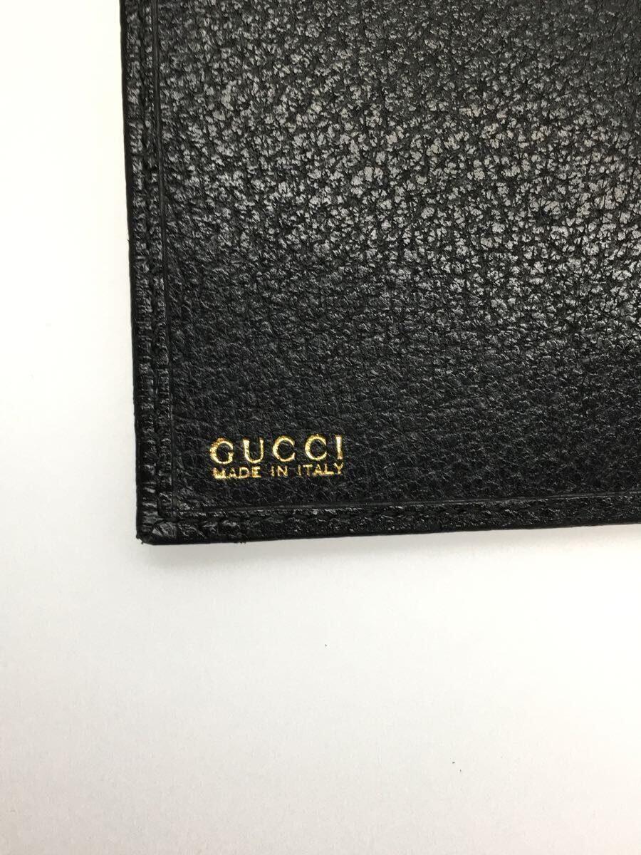 GUCCI◇Wホック長財布/レザー/BLK/無地/035・2149・1664 - 長 GUCCI◇Wホック長財布/レザー/BLK/無地/035・2149・1664 - 長