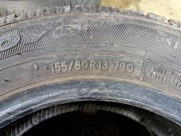 Yahoo!オークション - 送料無料 155/80R13 2018年製 9.5分山 TOYO GAR...