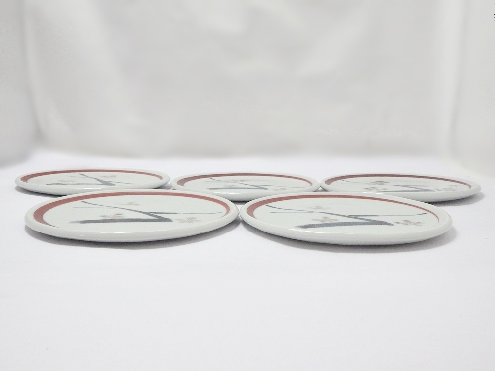 Yahoo!オークション - B23-2276 九谷焼 三代 徳田八十吉 梅文 銘々皿 ...