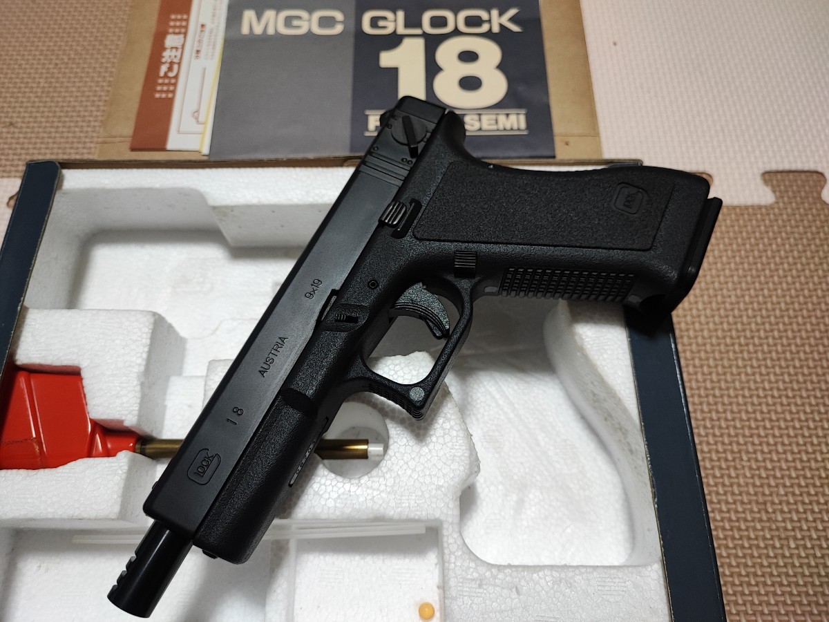 Yahoo!オークション - ジャンク MGC G18 ガスブローバック glock ガス...