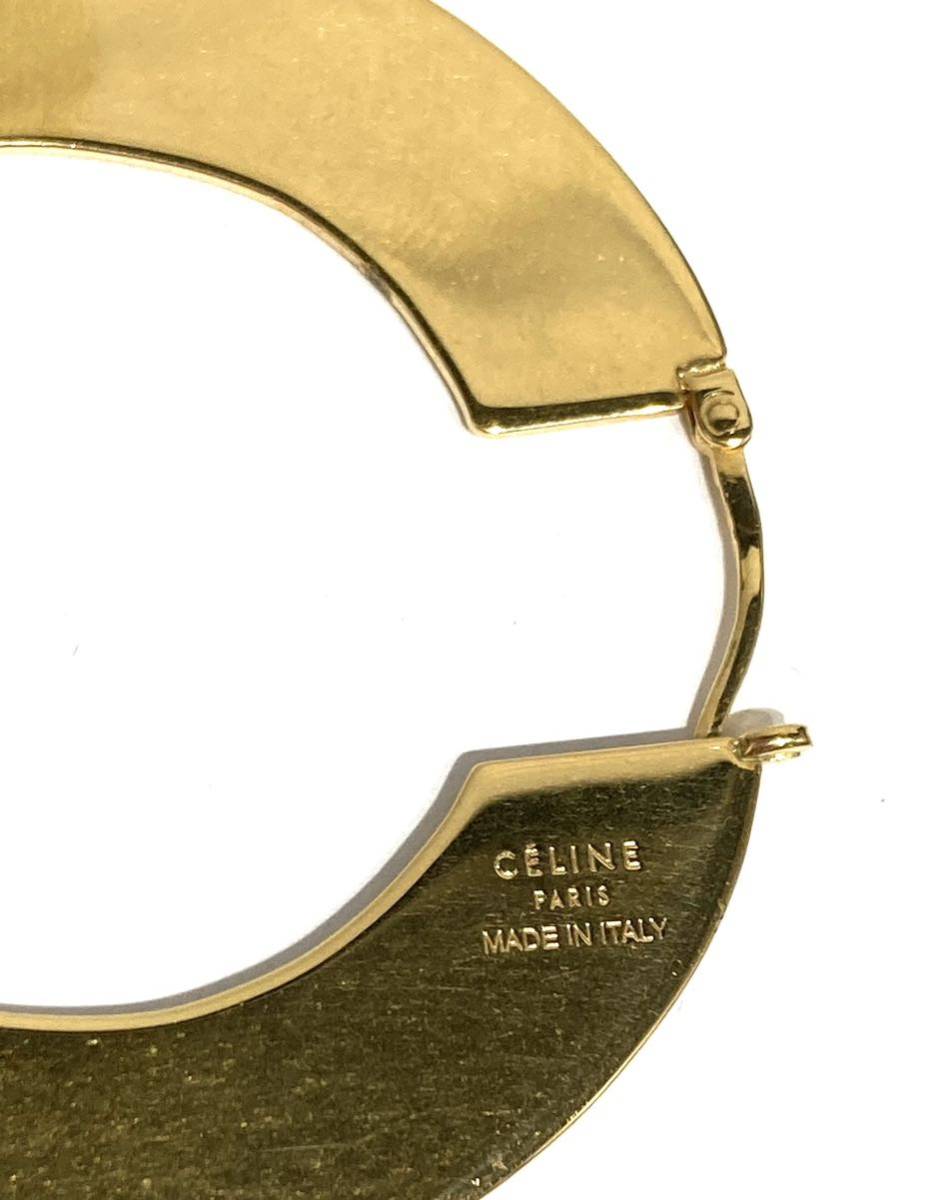 代購代標第一品牌－樂淘letao－★bk-234 CELINE セリーヌ フープピアス ゴールド系 アクセサリー レディース(T69-61)