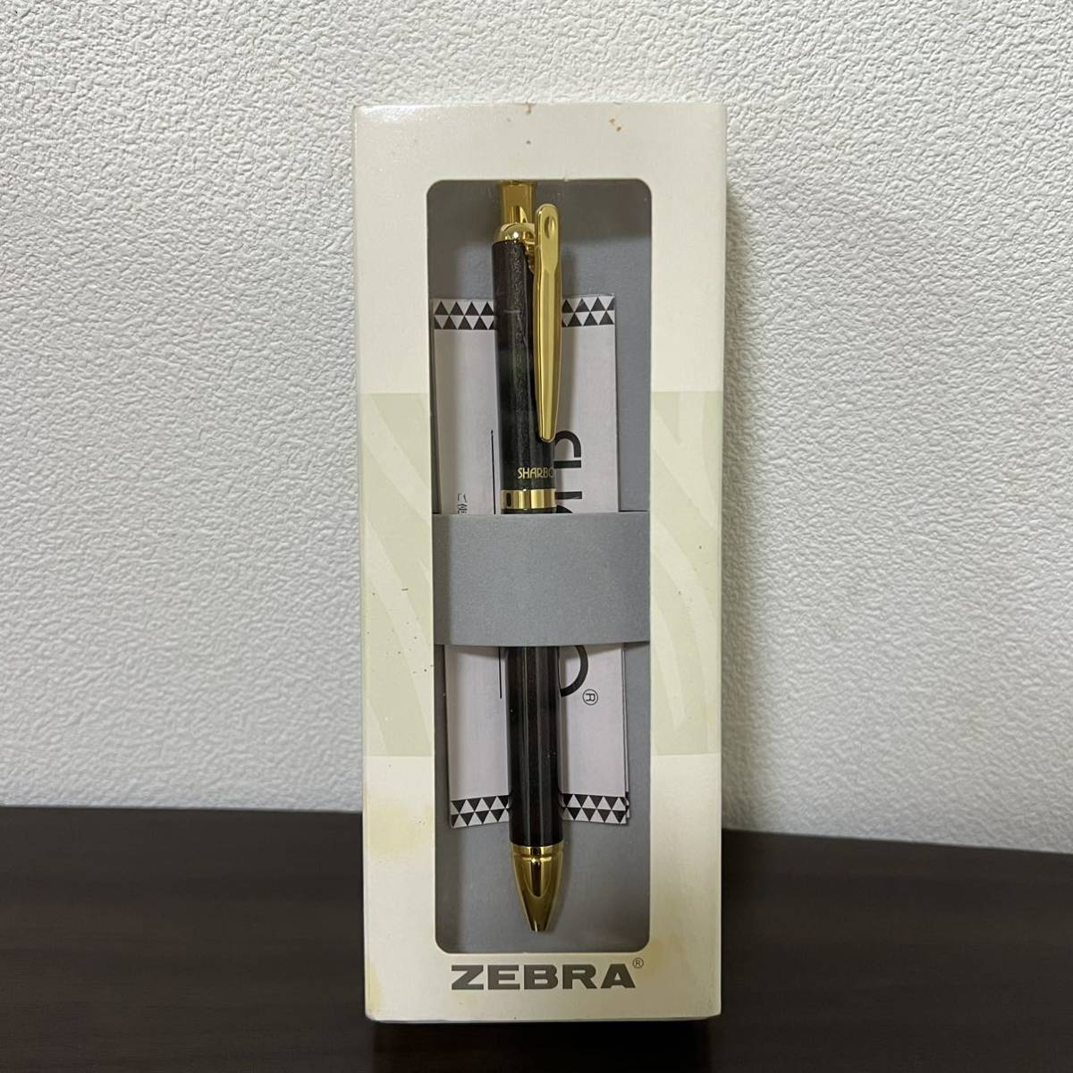 代購代標第一品牌－樂淘letao－SI ZEBRA ゼブラ SHARBO シャーボ 【シャープ 0.5/ボールペン 赤青】油性 箱入り ブラウン×ゴールド 筆記確認済み 文房具 シャーペン