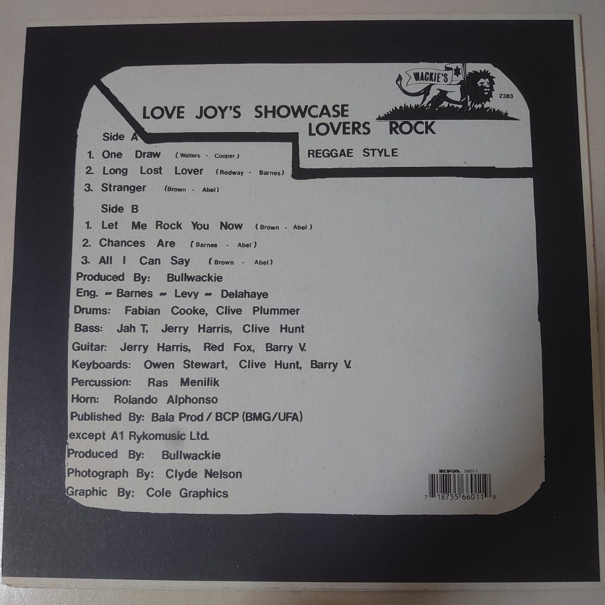 Yahoo!オークション - LP LOVE JOYS/LOVERS ROCK REGGAE STYLE[WACKIE...