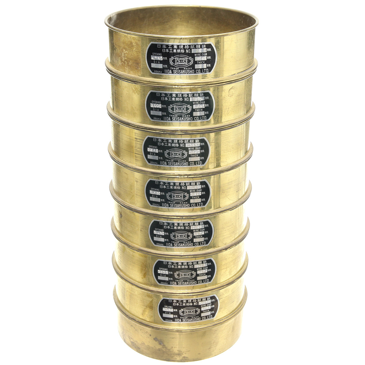 Yahoo!オークション - IIDA SEISAKUSHO 飯田製作所 日本工業規格試験篩...