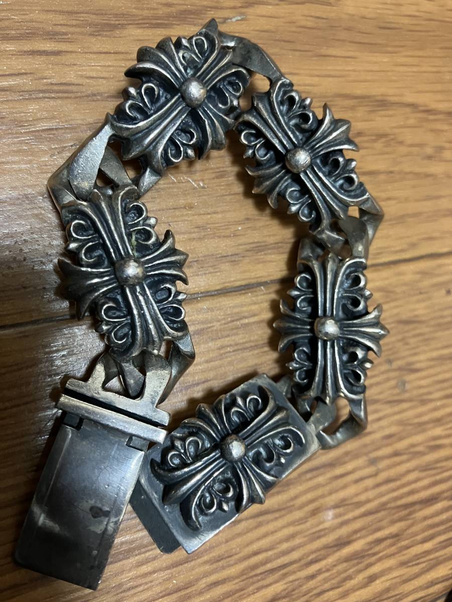 シルバー925フローラルクロスブレスレット重量 101g高品質5rinkクロスIDブレスキーパーブレス925刻印有 現物資産価値22.5cmクロスIDリンク(シルバー)｜売買されたオークション ...