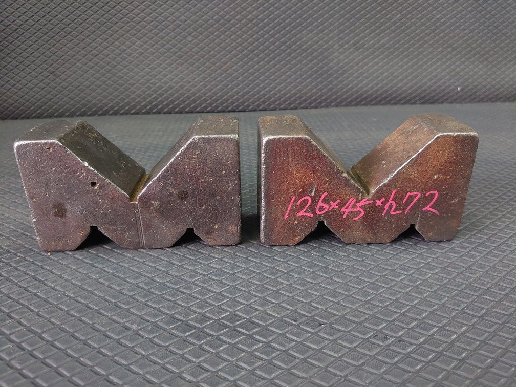 Yahoo!オークション - 126x45x高さ72mm Vブロック 組品 V型ブロッ...