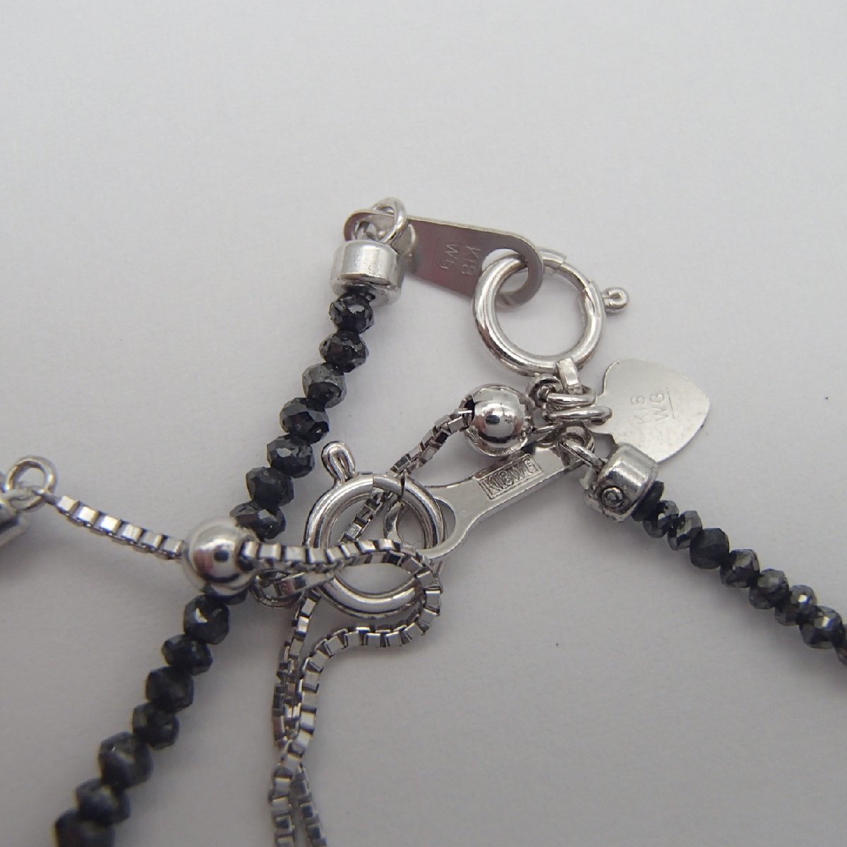 ブラックダイヤ ネックレス/ K18WG 約5.5g 約7.3g /ダイヤ ストーン 黒ダイヤ KR(トルマリン)｜売買されたオークション情報、yahooの商品情報をアーカイブ公開 ...