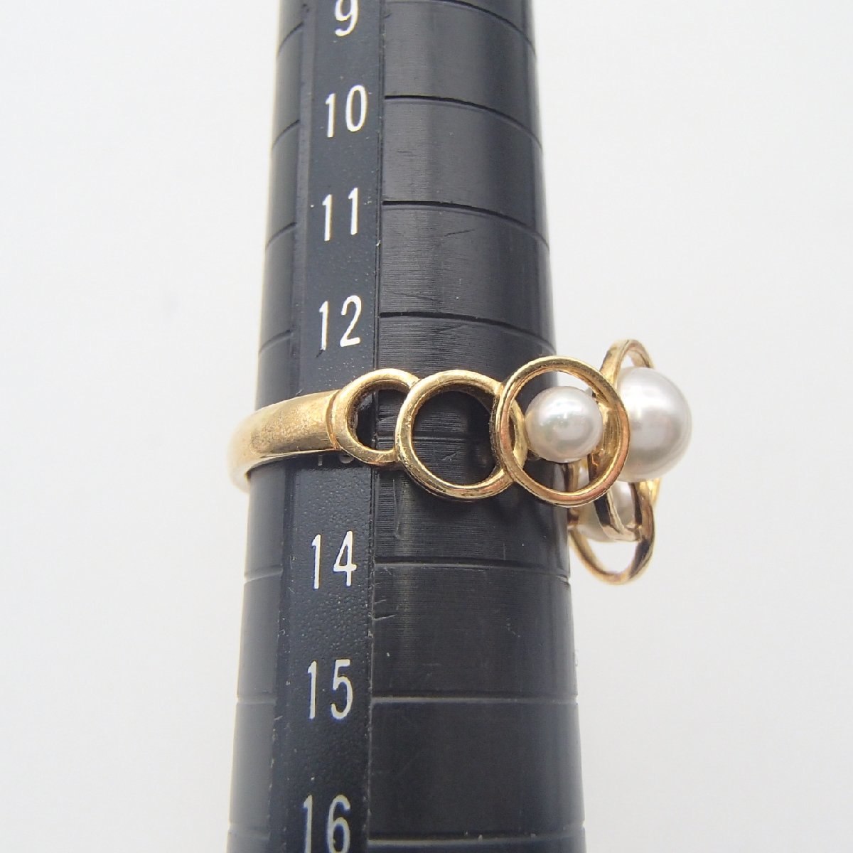 Yahoo!オークション - TASAKI タサキ パール リング / K18 750 約4.2g...