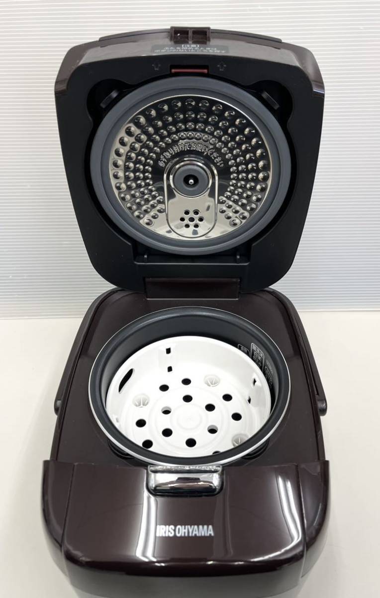 代購代標第一品牌－樂淘letao－CK 美品 通電確認済 アイリスオーヤマ ジャー 炊飯器 IH式 0.54L 3合 RC-IH30-T 21年製 銘柄炊き IH 極厚火釜 蒸しプレート付き ブラウン