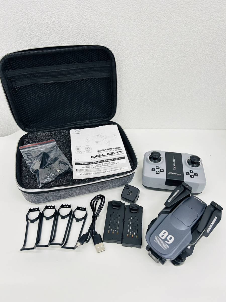 TJ-2118 G FORCE DE:LIGHT ドローン U99 Drone ドローン ジーフォース ディライト フォルダブルドローン リモコン付 通電のみ確認(ドローン本体)｜売買された ...