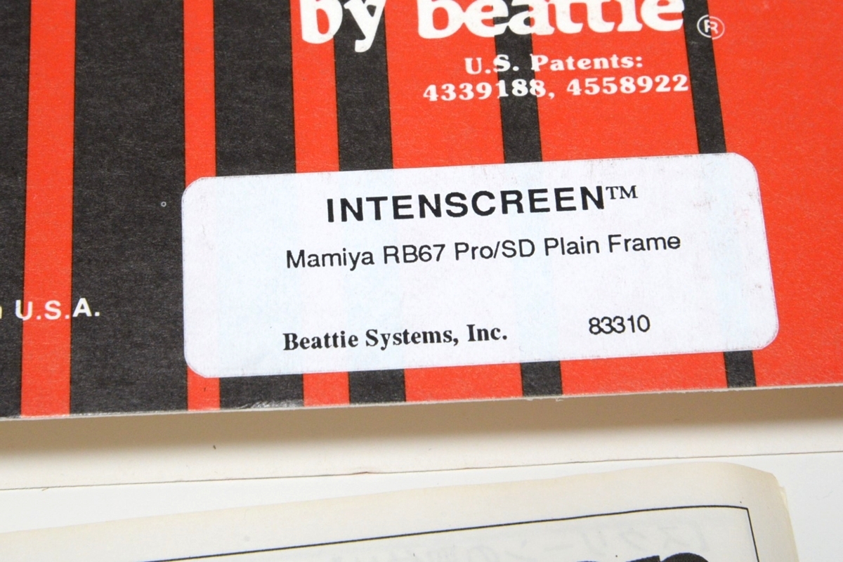 Yahoo!オークション - BEATTIE ビーティー インテンスクリーン MAMIYA ...