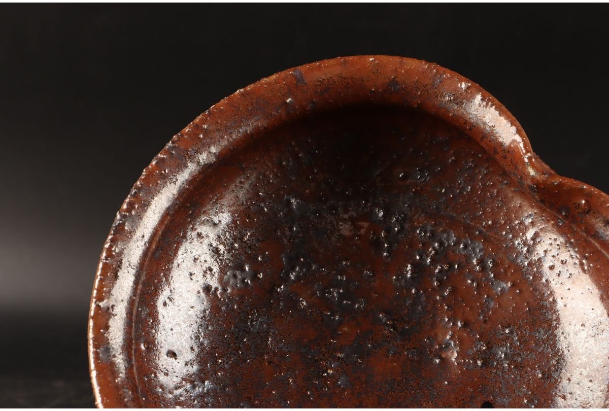 Yahoo!オークション - [URA]瀬戸渋柿釉瓢形片口向付5客/8-10-39 (検索...