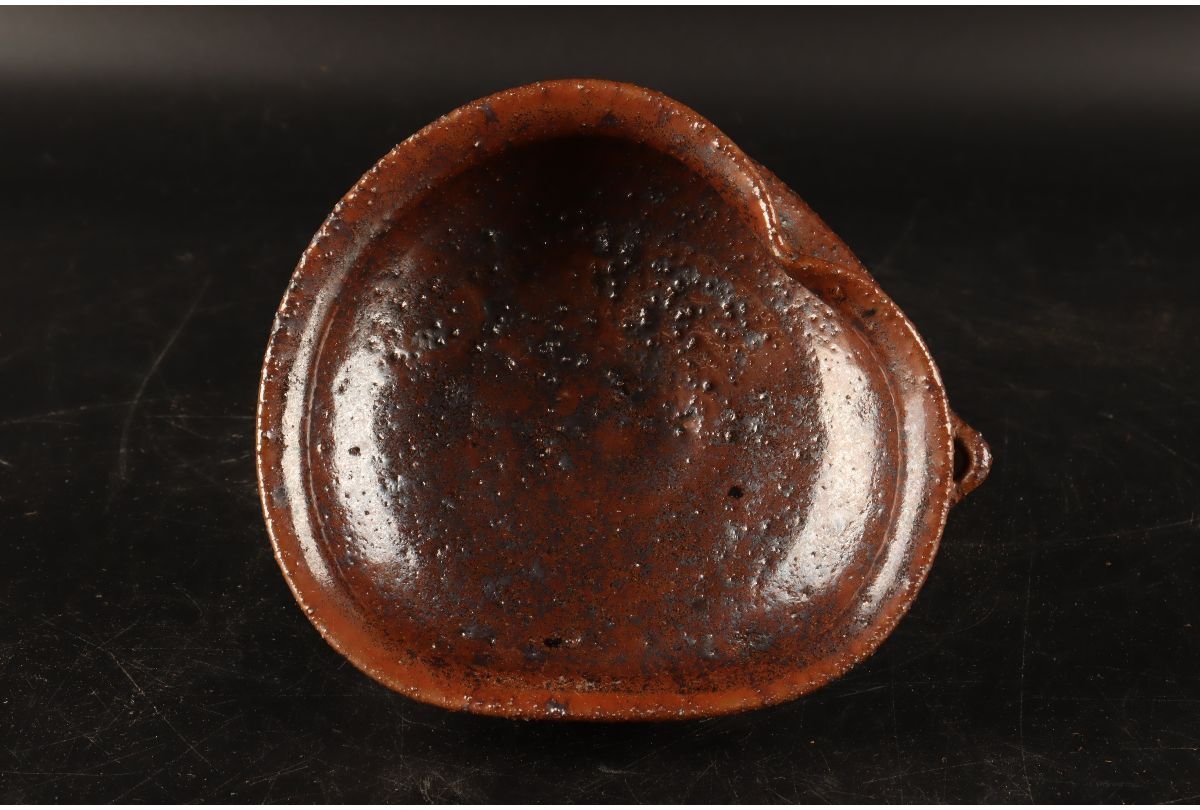 Yahoo!オークション - [URA]瀬戸渋柿釉瓢形片口向付5客/8-10-39 (検索...