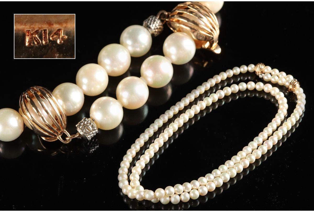 Yahoo!オークション - [URA]K14金具/パールネックレス/約56g/4-Z7-243 ...
