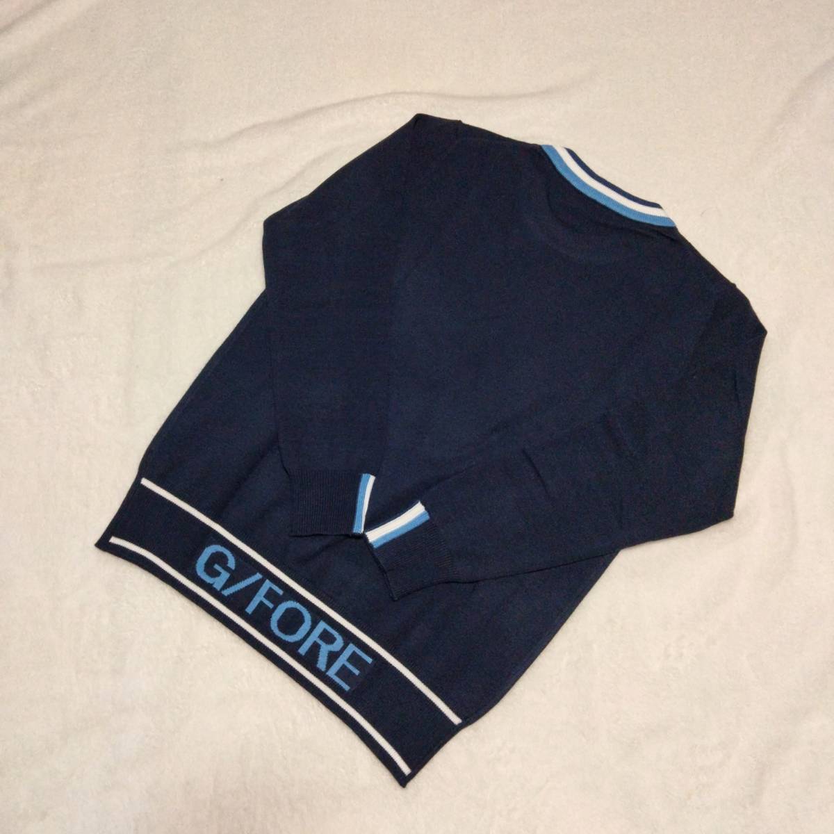 Yahoo!オークション - 新品 ゴルフウェア セーター ネイビー l G/FORE...