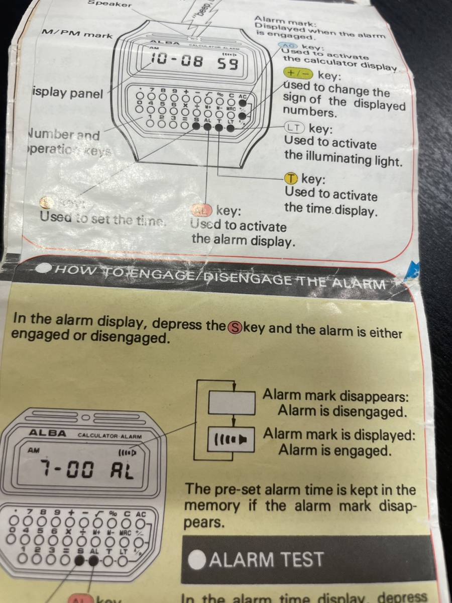 Yahoo!オークション - アルバ クオーツデジタル Y739（WB） （電卓機能...