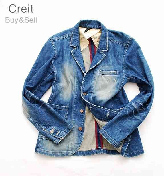 Yahoo!オークション - P8 人気のインディゴ グラムデニムアウタージャ...