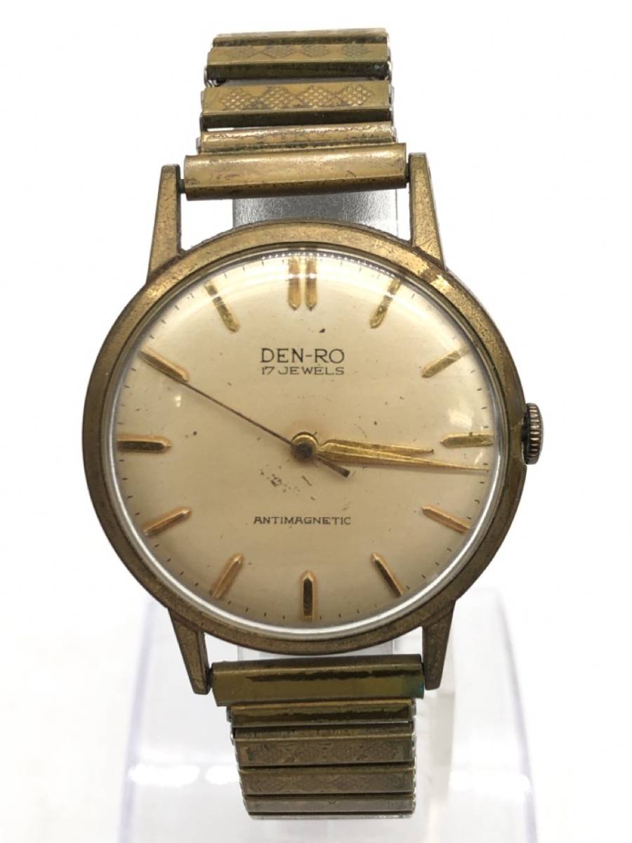 Yahoo!オークション - 1003-515S⑱4569 腕時計 DEN-RO デンロ 17石 ANT...