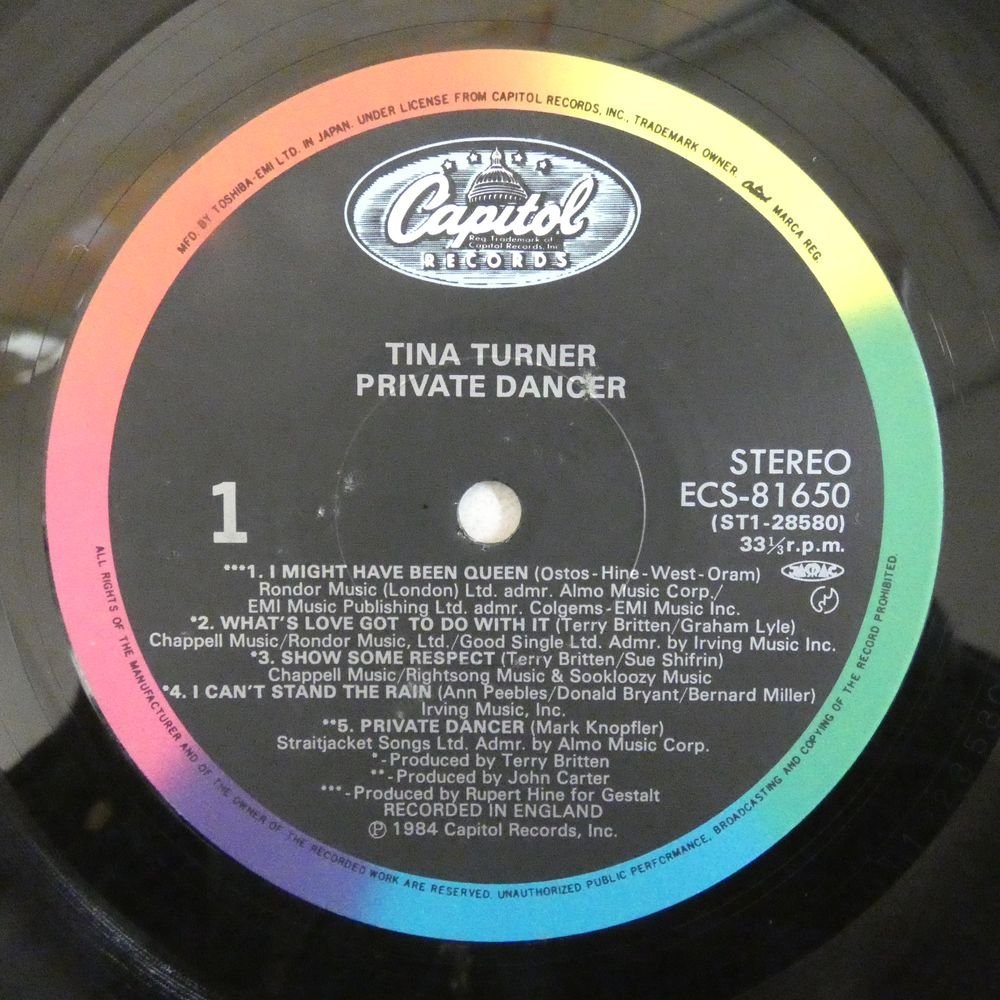 Yahoo!オークション - 46046299 【帯付】Tina Turner / Private Dancer