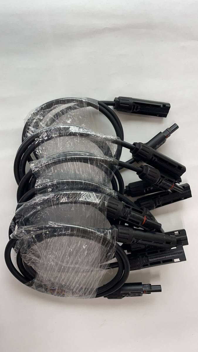 Yahoo!オークション - ソーラーケーブル中継1m 6本(MC4型コネクター付 ...