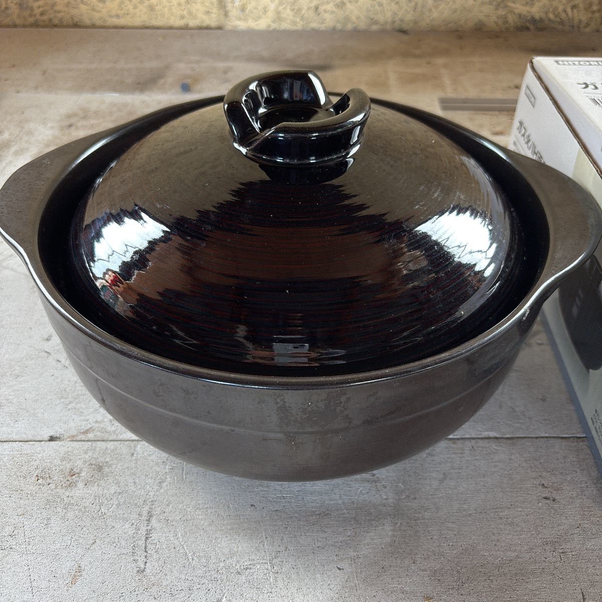 Yahoo!オークション - NITORI ニトリ ガス火/IH両用土鍋 9号 3〜4人用