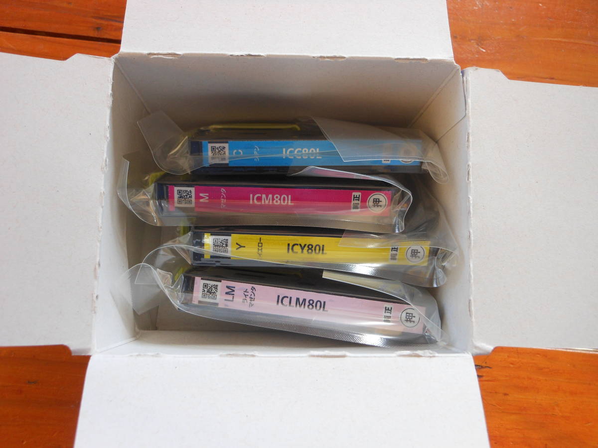 Yahoo!オークション - 【純正】EPSON ICC80L・ICY80L・ICM80L ICLM80L ...