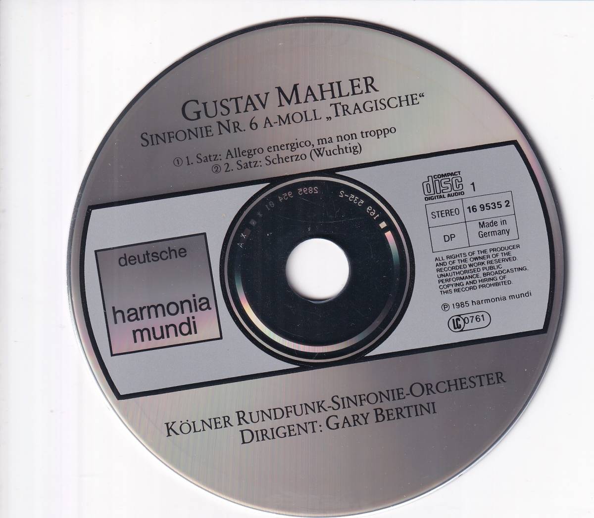 独DHM初期盤 全面アルミ蒸着 ベルティーニ&ケルン放送so./マーラー:交響曲第6番 悲劇的 2CD(交響曲)｜売買されたオークション情報、yahooの商品情報をアーカイブ公開 ...